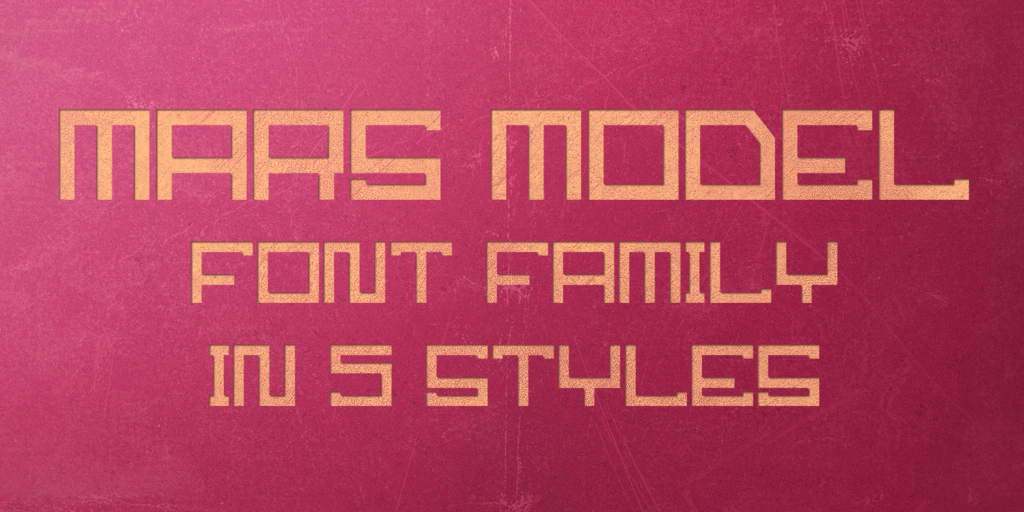 Mars Model Font - Kustomtype