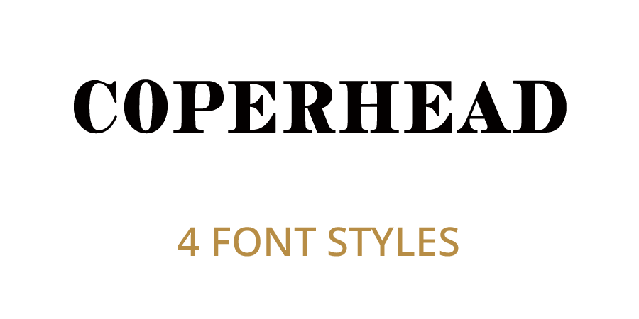 Copperhead Font - Kustomtype