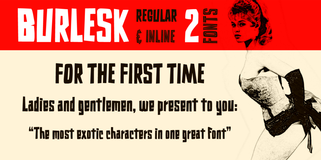 Burlesk Font - Kustomtype