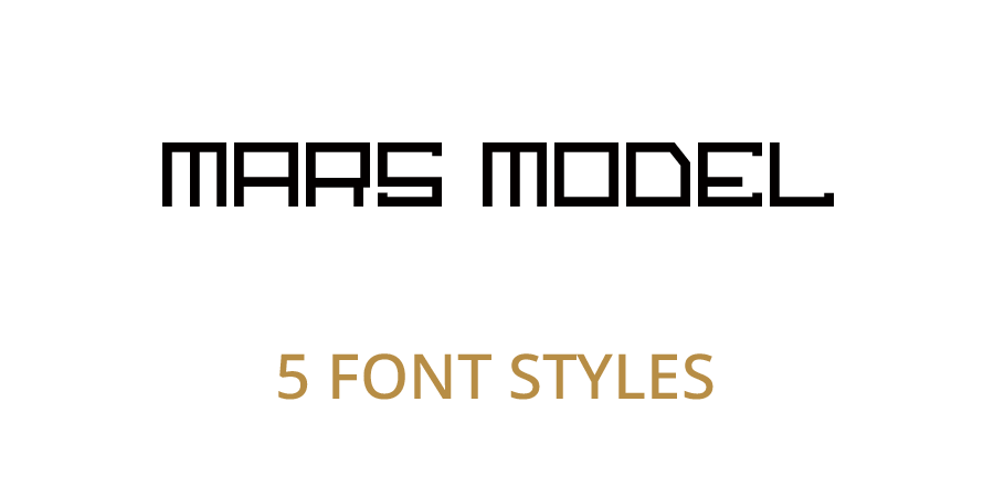 Mars Model Font - Kustomtype
